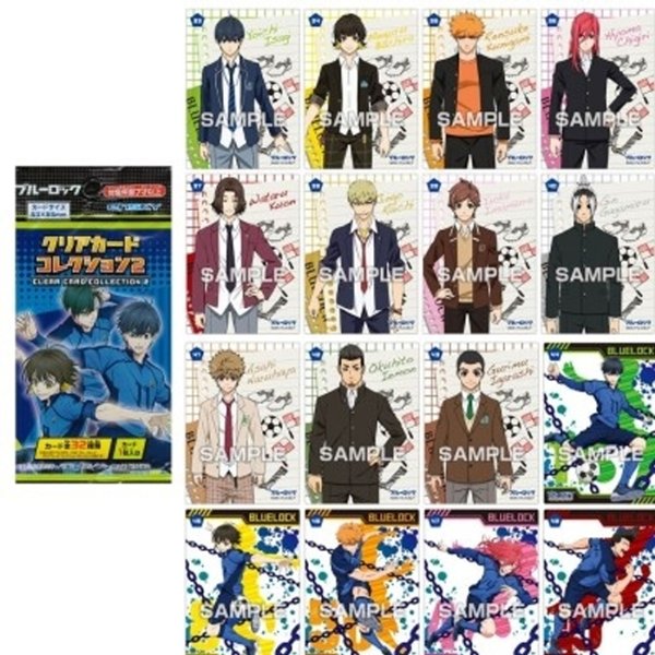 Blue Lock | Clear Card Collection 2 Blind Box All 32 Types [1 Box 20Pc ...