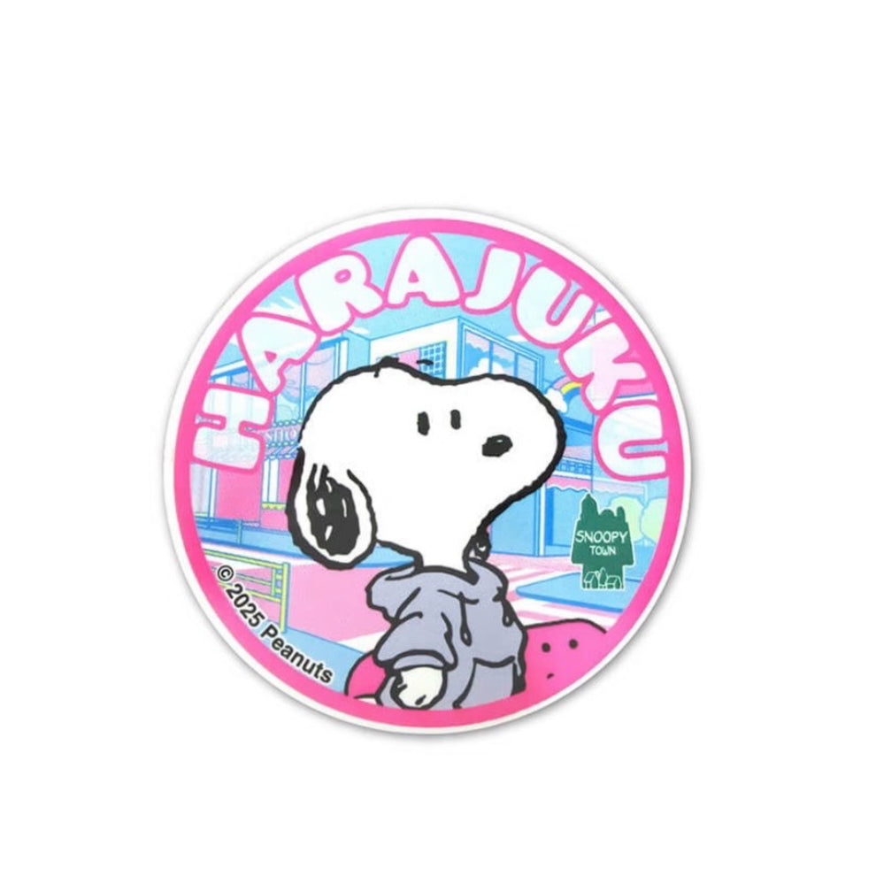 PEANUTS | Snoopy Town Harajuku Limited HARAJUKU STREET Sticker - Round ...