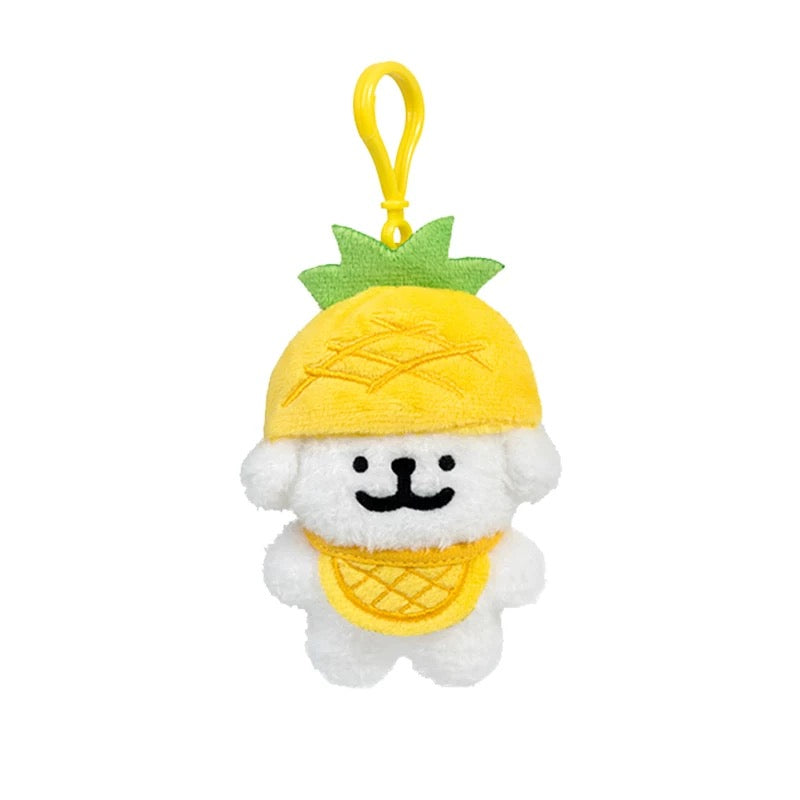 Maltese CHN | Maltese Line Puppy Fruit Plush Pendant - Pineapple – SogoSogo
